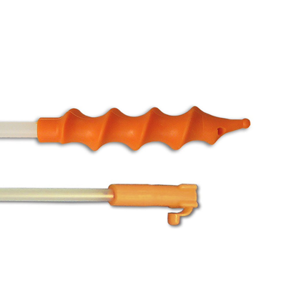 Orange spiral tip catheter with handle and lateral exit – KUBUS
